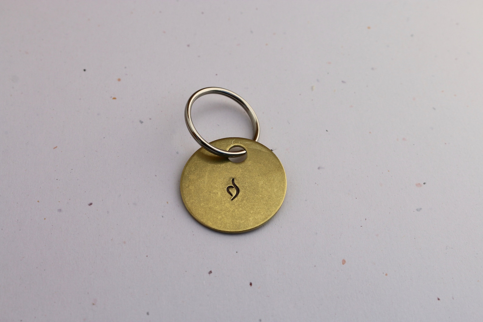 ED Recovery Symbol Hand Stamped 1 Inch Brass Tag | Etsy