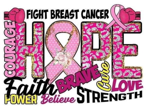 Home Decor Home & Living Wall Decor Breast cancer Hope Sublimation Hope ...