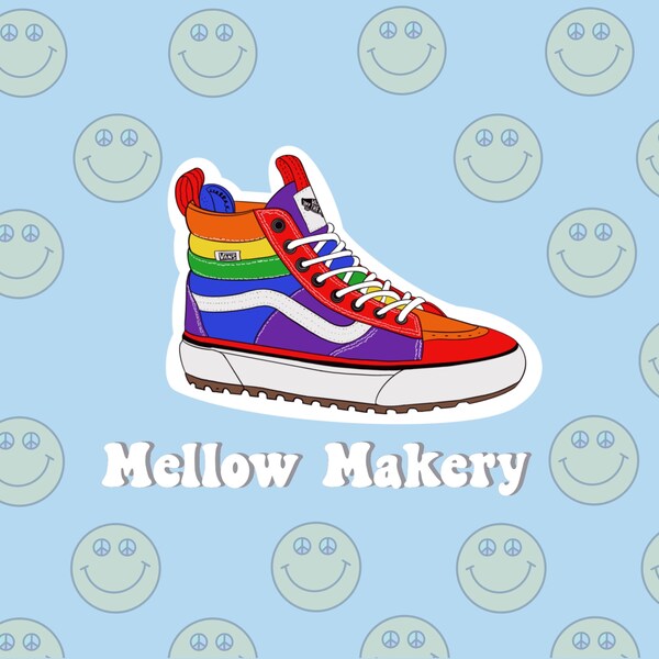 Vans Shoe Sticker - Etsy