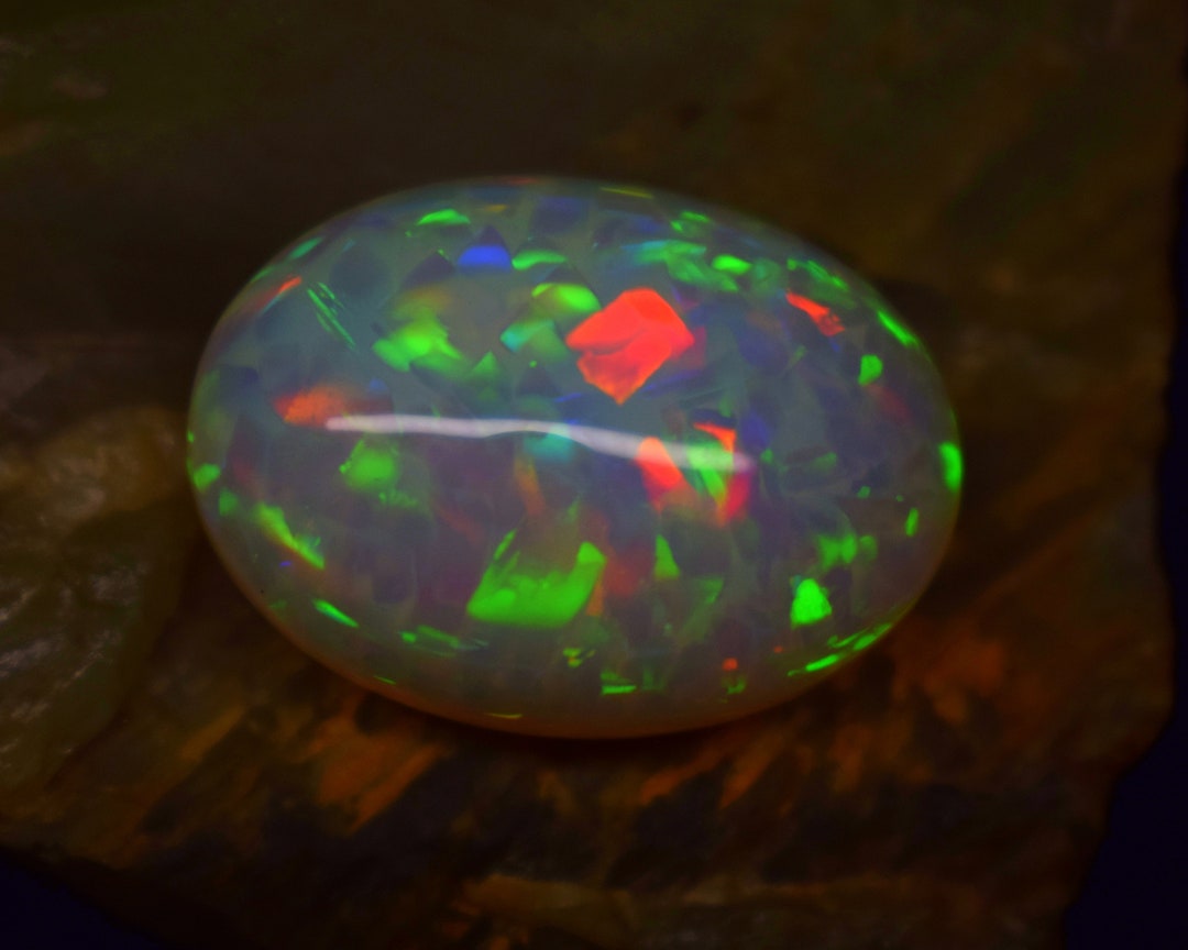 Top Quaility Honeycomb Fire Ethiopian Opal Oval Shape 14.70 - Etsy