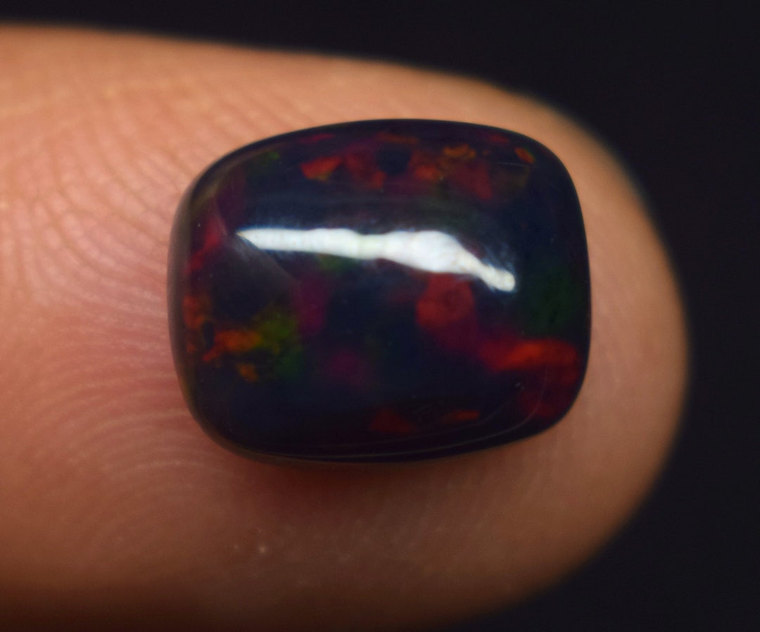 Black Opal Cabochon Opal Cabochon Black Opal Opal Gemstone Multi Fire ...