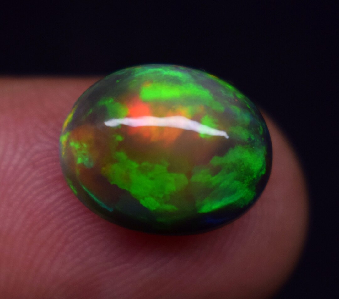 Pierre précieuse d'opale noire éthiopienne de 470 carats - Etsy France