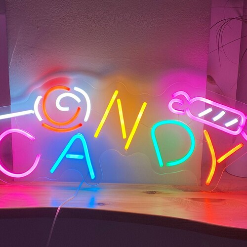 Led Neon Candy Sign - Etsy