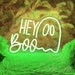 Spooky Boo Neon Sign Custom Halloween Led Light Sign Cute Ghost Light ...