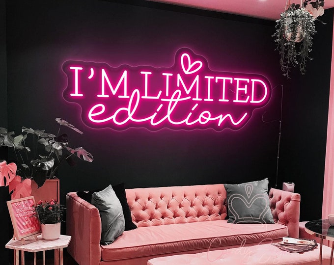 I'm Limited Edition LED Neon Sign,custom Beauty Room Light Sign,beauty ...