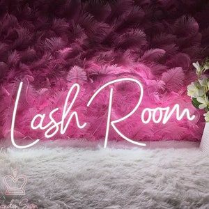 Lash Room Neon Sign,custom Salon Sign,beauty Room Decor,salon Signage ...