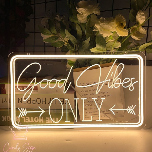 Good Vibes Neon Sign - Etsy