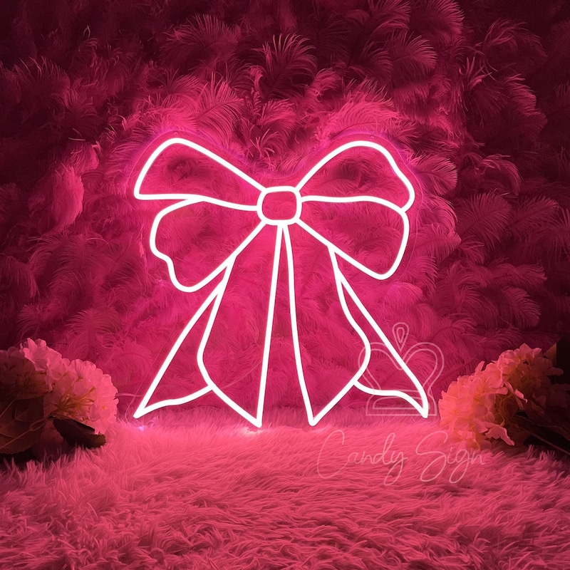 Neon Yellow Bow - Etsy