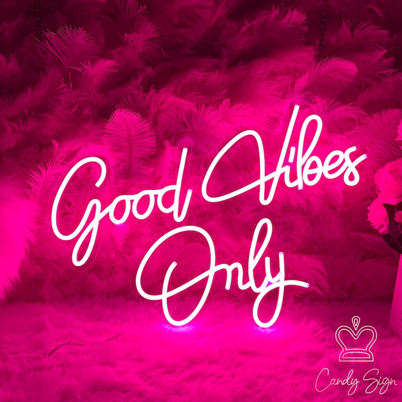 Good Vibes Neon Sign - Etsy