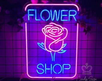 Flower Shop Neon Sign - Etsy