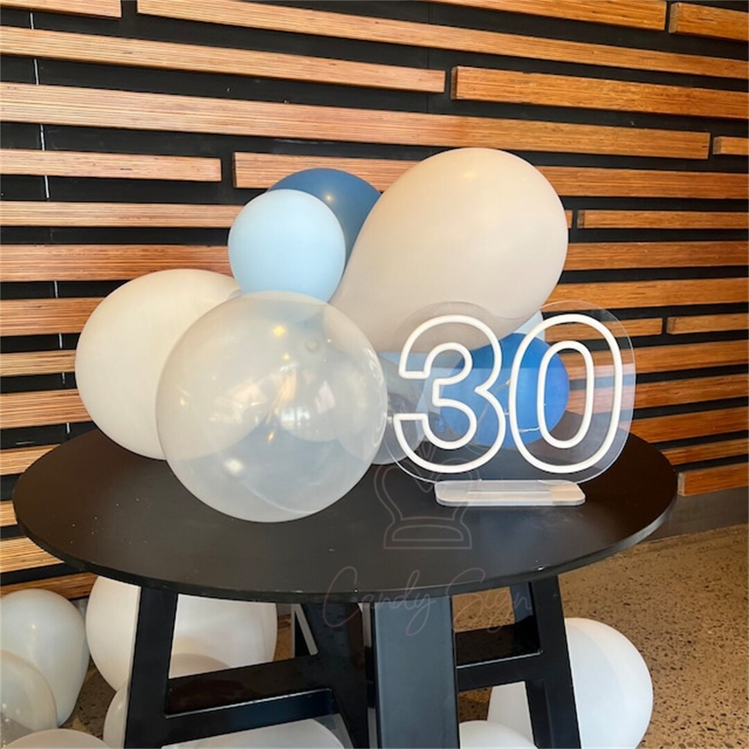 Mini Numbers Neon Sign,9.5 Inch Wedding Number Sign,custom Wedding Neon ...