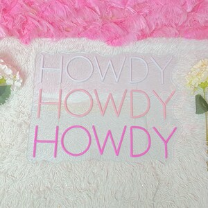 Howdy Howdy Howdy Neon Sign,custom Western Cowgirl Cowboy LED Neon ...