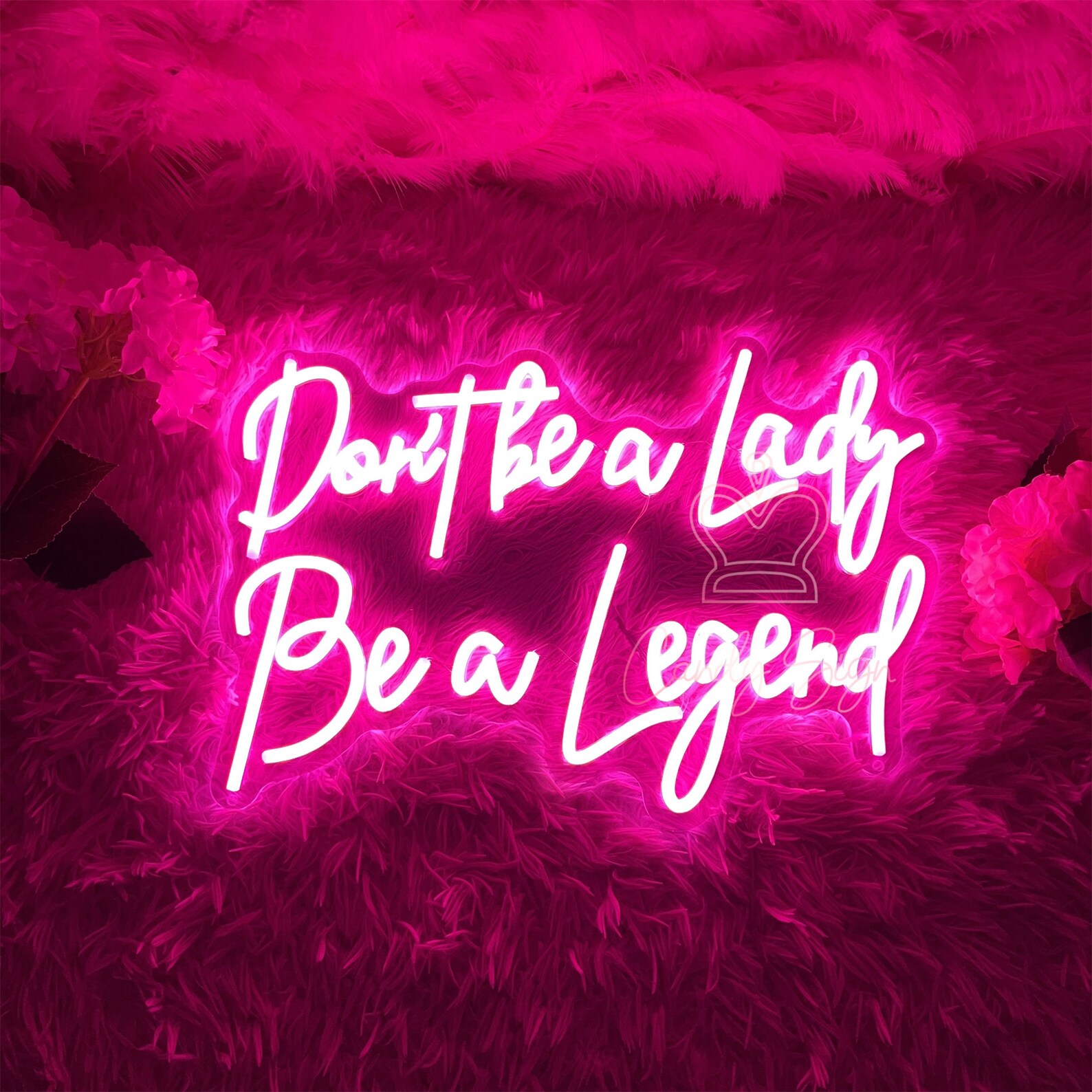 Don't Be A Lady Be A Legend Neon Sign,custom Beauty Salon Neon Decor ...