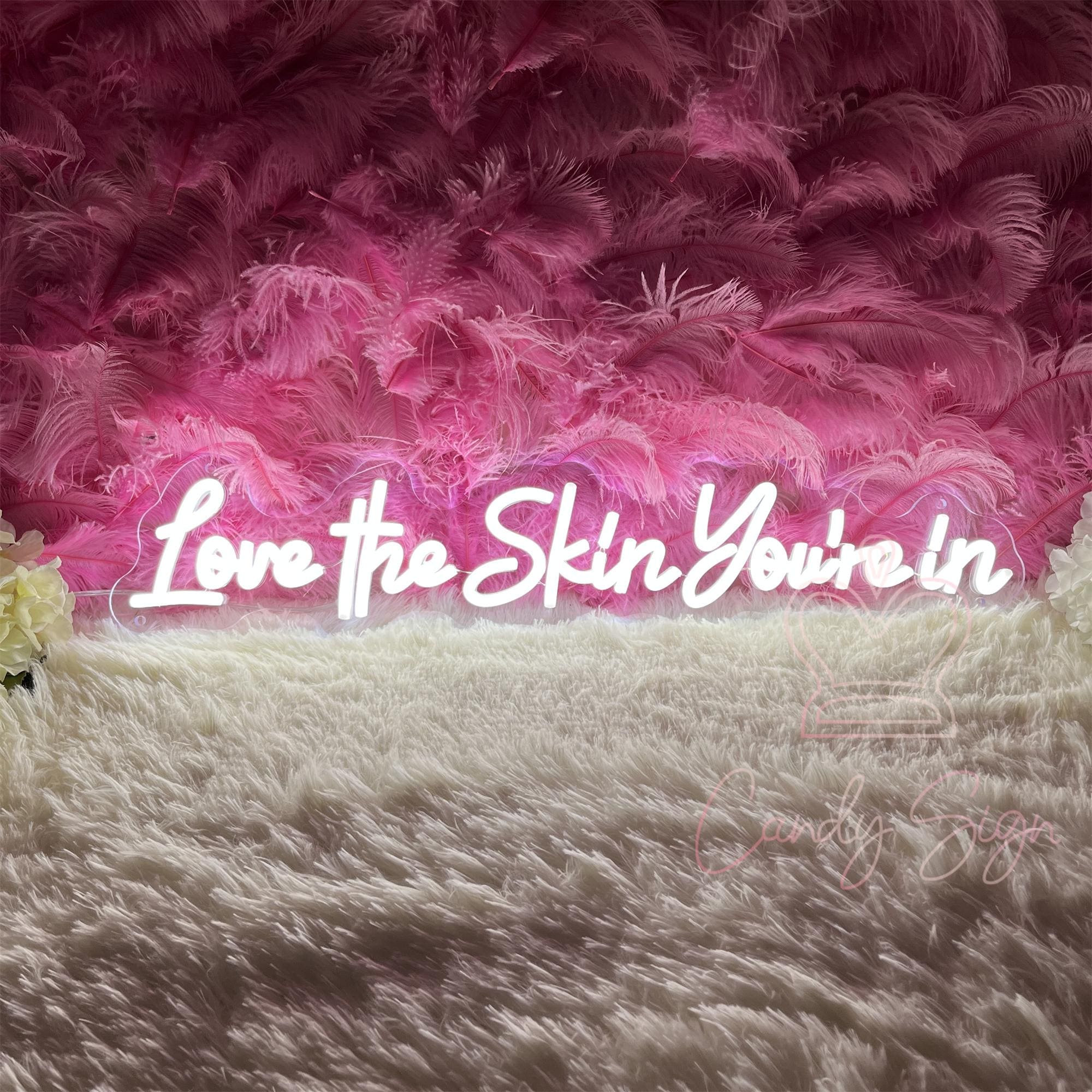 Love the Skin You're in Neon Sign,custom Beauty Salon LED Sign,skincare ...