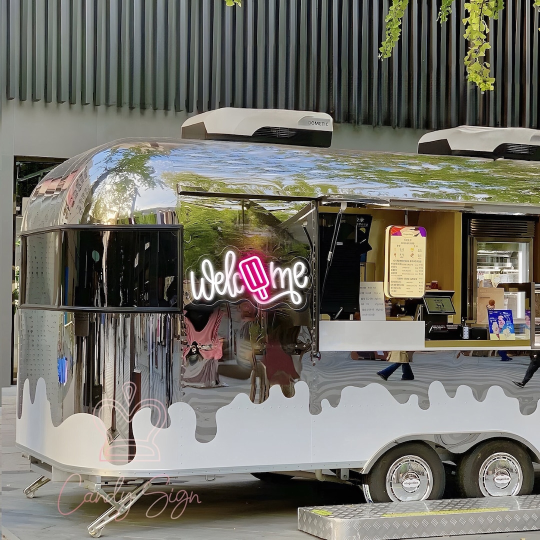 Welcome Ice Cream Neon Sign,ice Cream Car Led Neon Sign,custom Ice ...