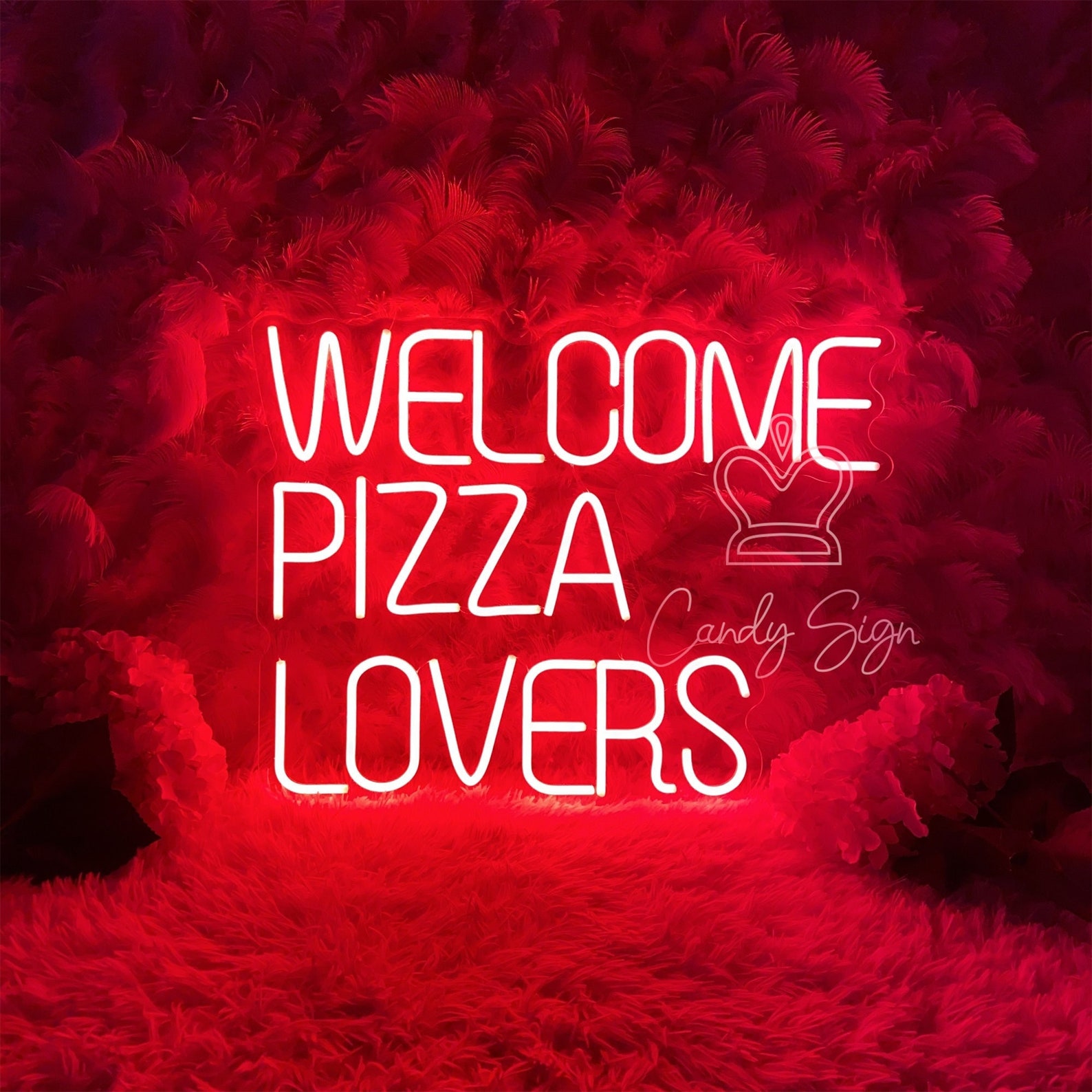Welcome Pizza Lovers Neon Sign,custom Pizza Neon Light,restaurant Food ...