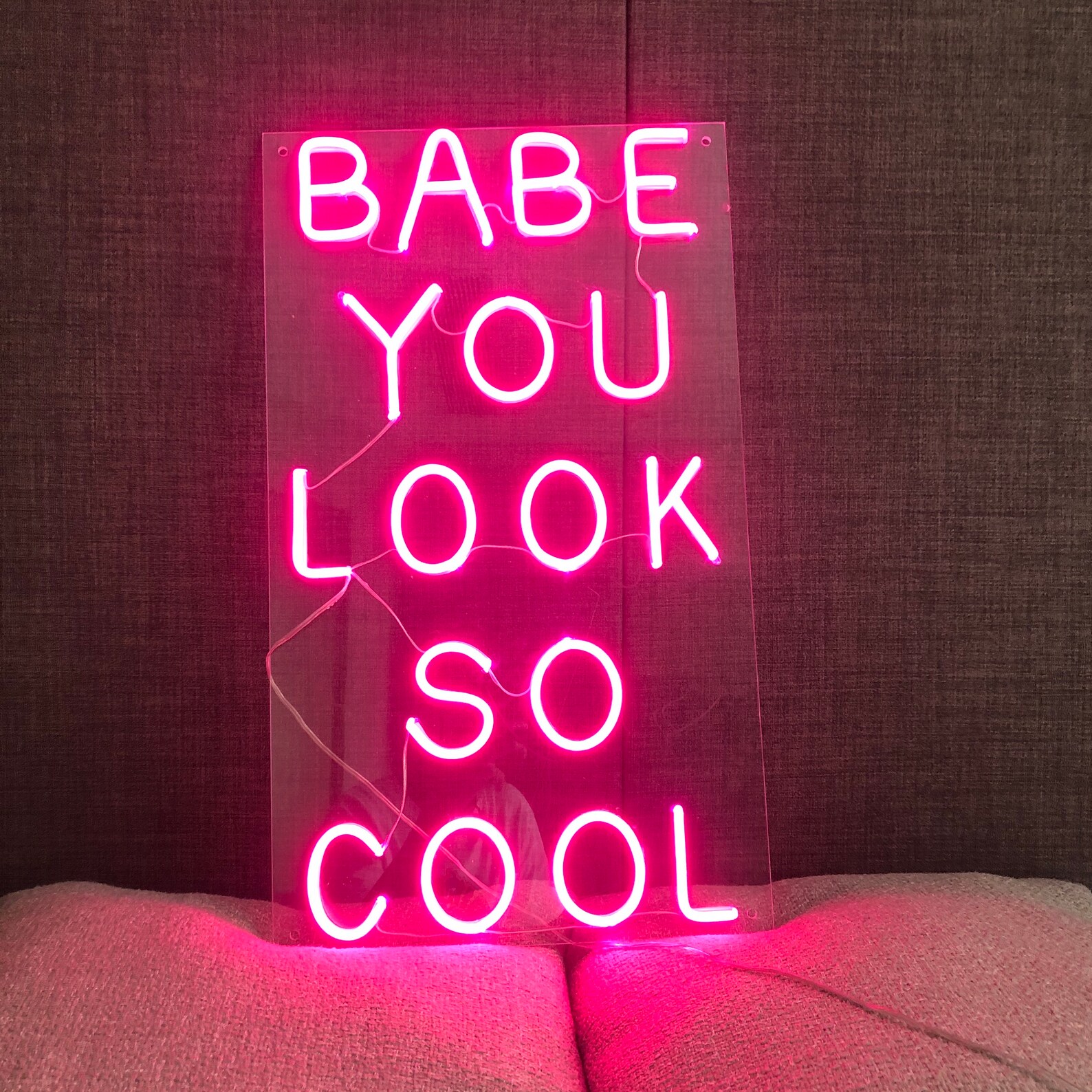 Babe You Look so Cool Neon Sign Wedding Decor Custom Neon Sign - Etsy UK
