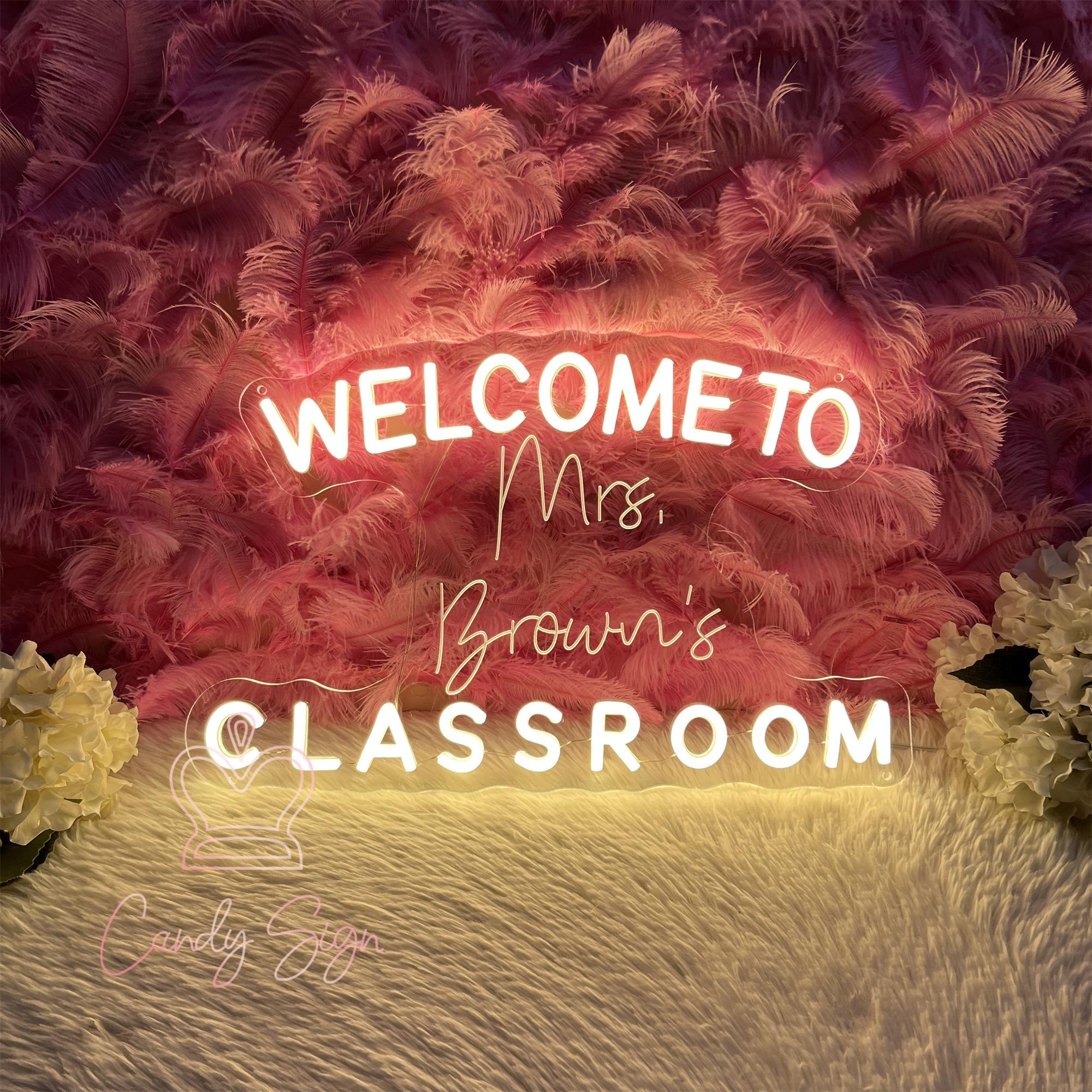 Custom Teacher Name Neon Sign, Personalized Teacher Name LED Neon Light ...