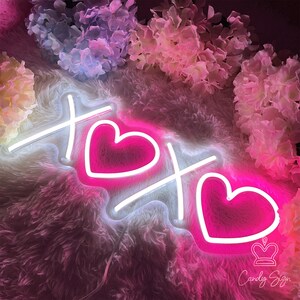 XOXO Neon Sign,pink Led Light Sign Custom,neon Salon Decor,girl's Room ...