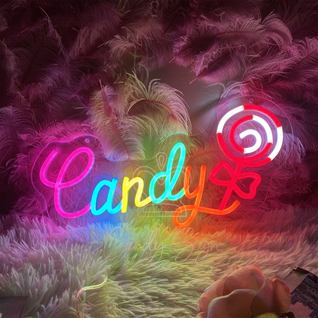 Candy Bar LED Neon Sign, Sweet Shop Decor - Etsy UK