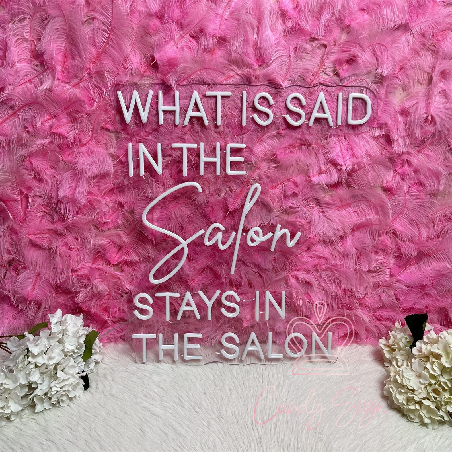 What is Said in the Salon Stays in the Salon Neon Sign,custom Beauty ...