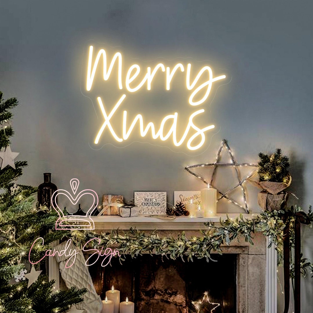 Merry Xmas LED Neon Sign,custom Merry Christmas Neon Sign,christmas ...