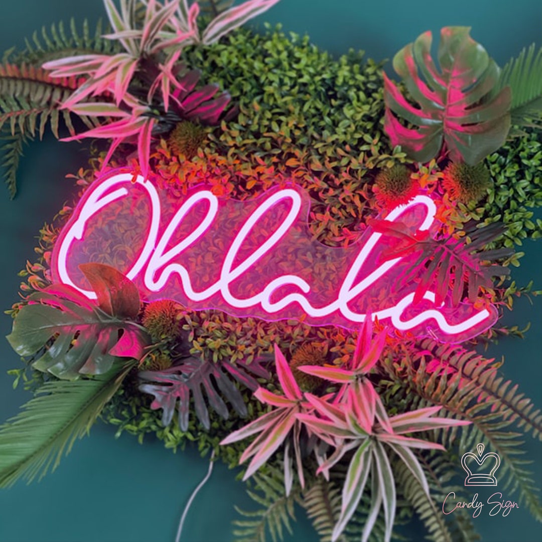 Oh La La Neon Sign Custom French Neon Sign Kids Room Neon Sign Bedroom ...