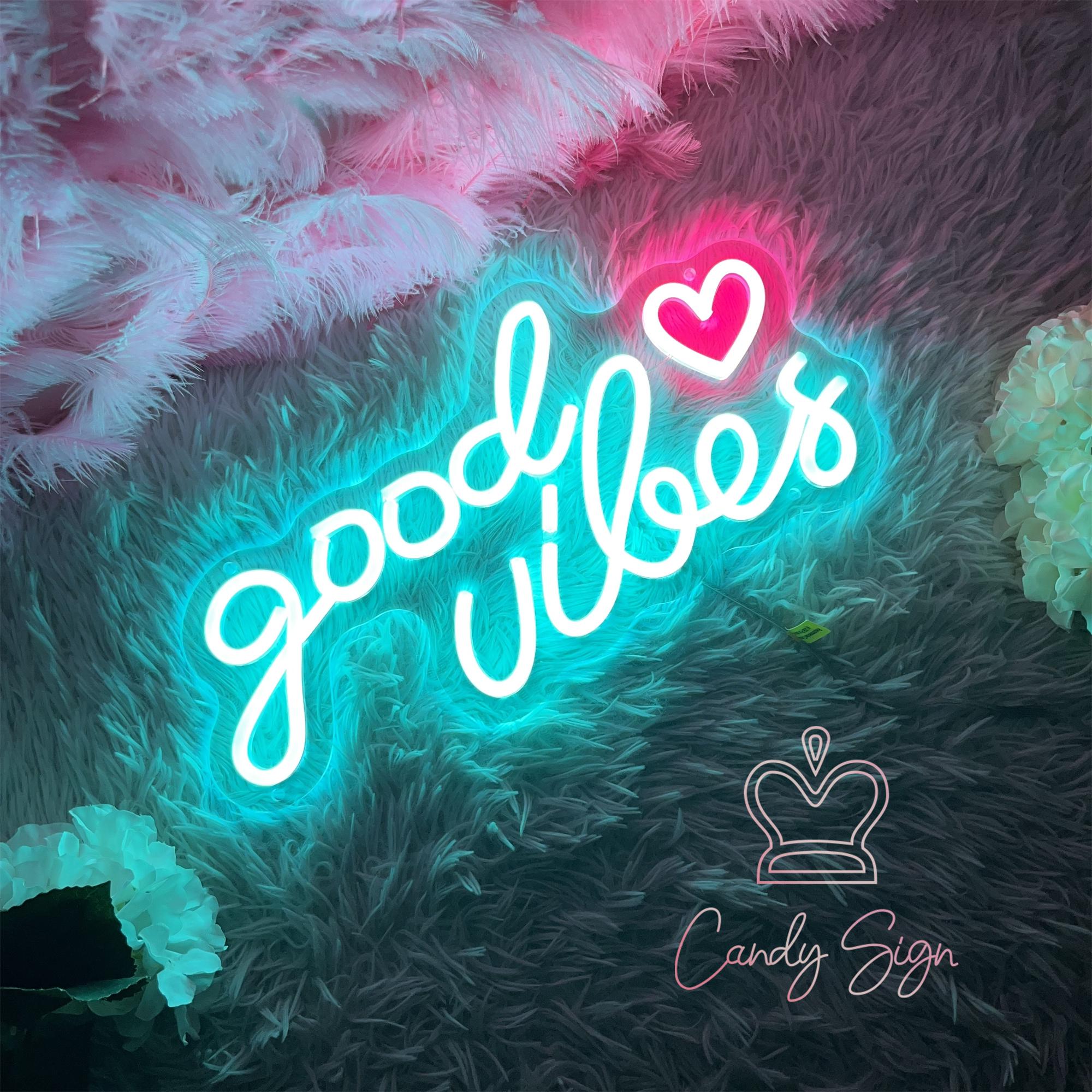 Good Vibes LED Neon Sign, Beauty Room Decor - Etsy