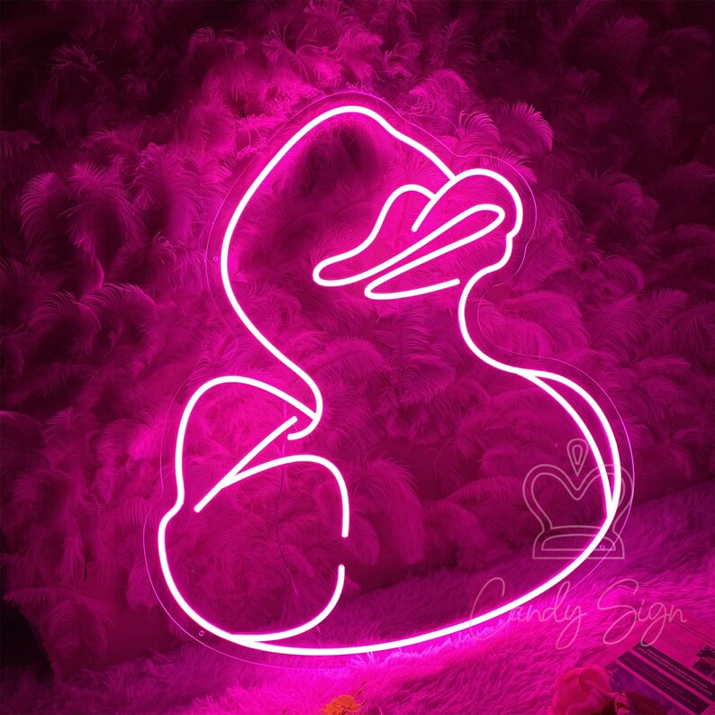 Pink Duck Neon Sign, Custom Animal Light, Kids Room Decor - Etsy