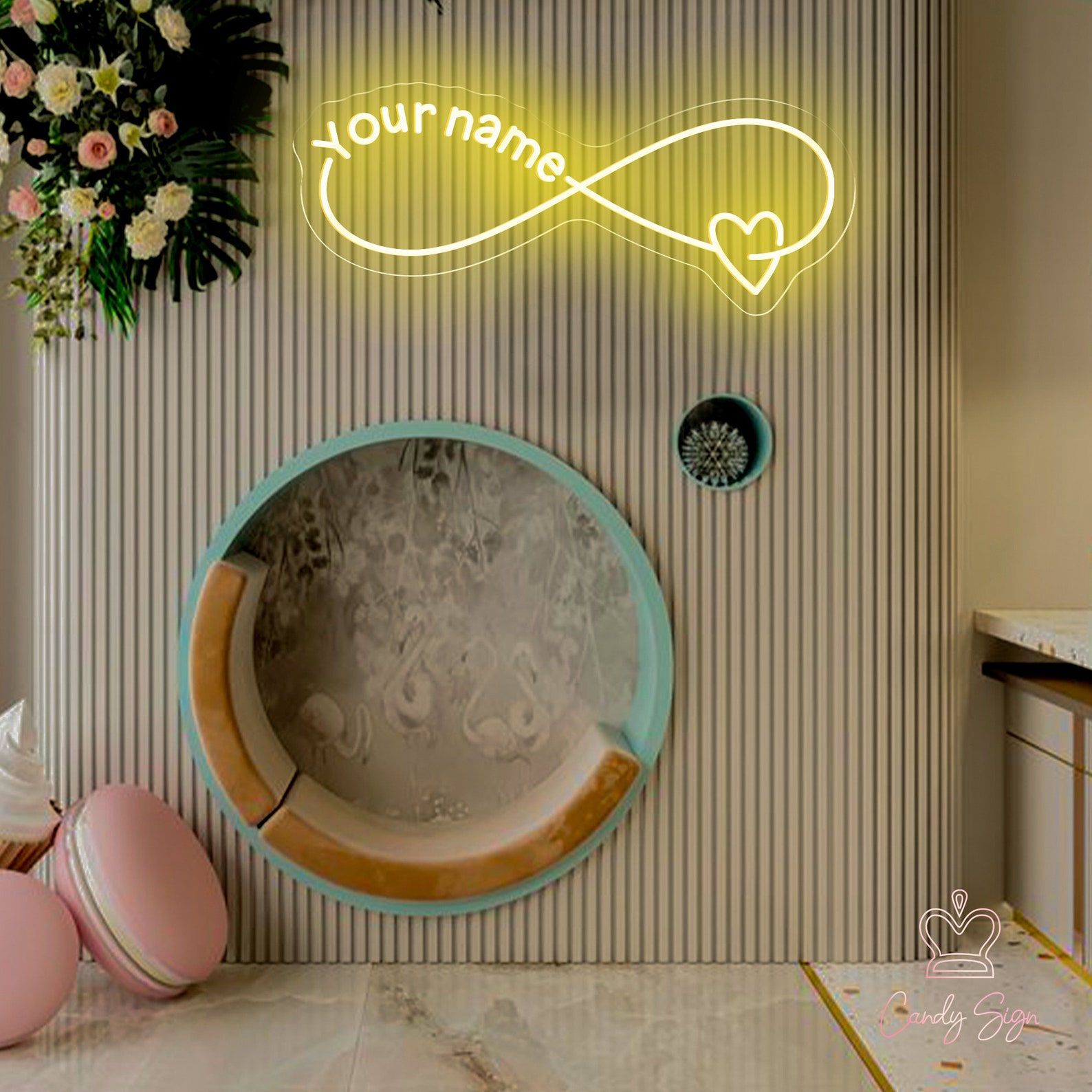 Custom Infinity Neon Signinfinity Sign With Name Anniversary - Etsy