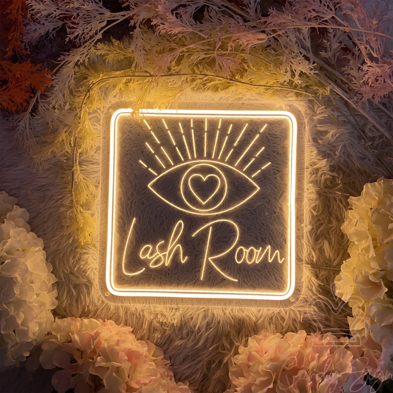 Lash Room Neon Sign Custom Beauty Salon Sign Magic Eye Engrave - Etsy