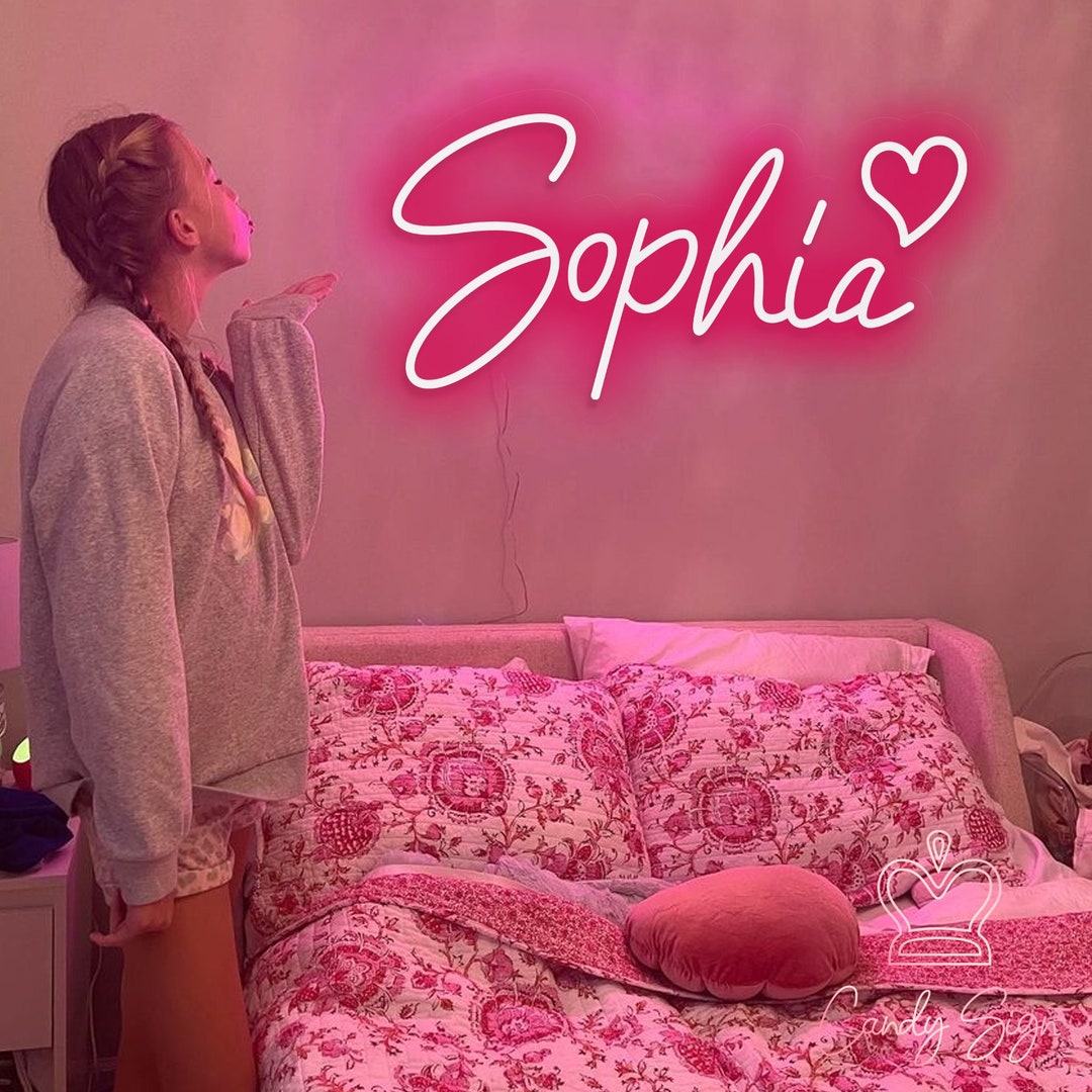 Custom Name Neon Sign,home Dorm Room Wall Decor,neon Led Signage,baby ...