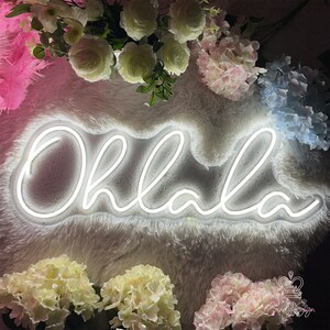 Oh La La Neon Sign Custom French Neon Sign Kids Room Neon Sign Bedroom ...