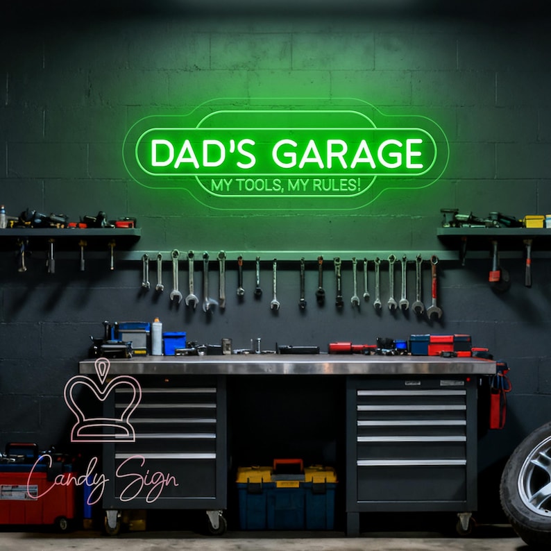 Custom Garage Neon Sign: Personalized Man Cave Decor - Etsy