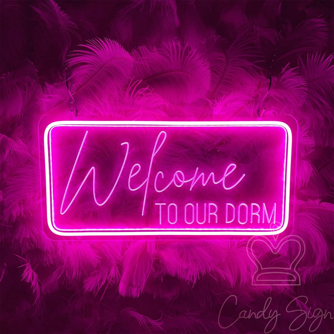 Welcome to Our Dorm Neon Sign Custom Dorm Room Sign USB Neon Light for ...