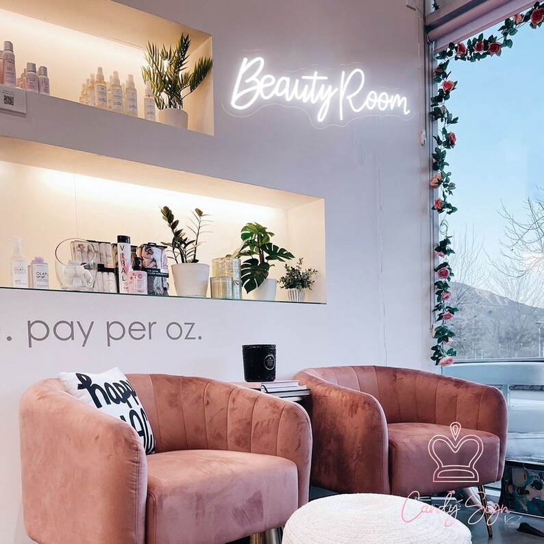 Beauty Room Neon Signcustom Salon Neon Signbedroom Home - Etsy