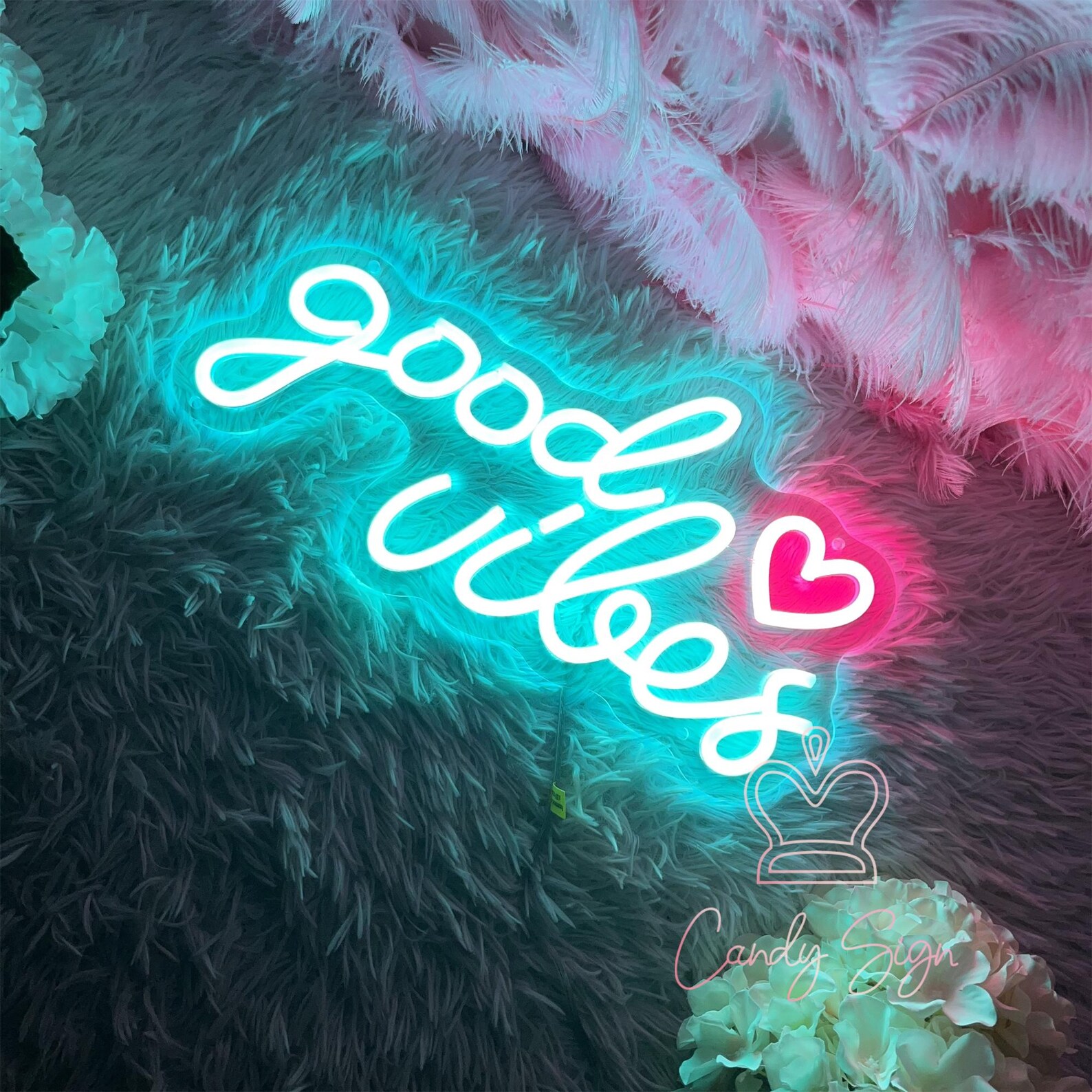 Good Vibes LED Neon Sign, Beauty Room Decor - Etsy