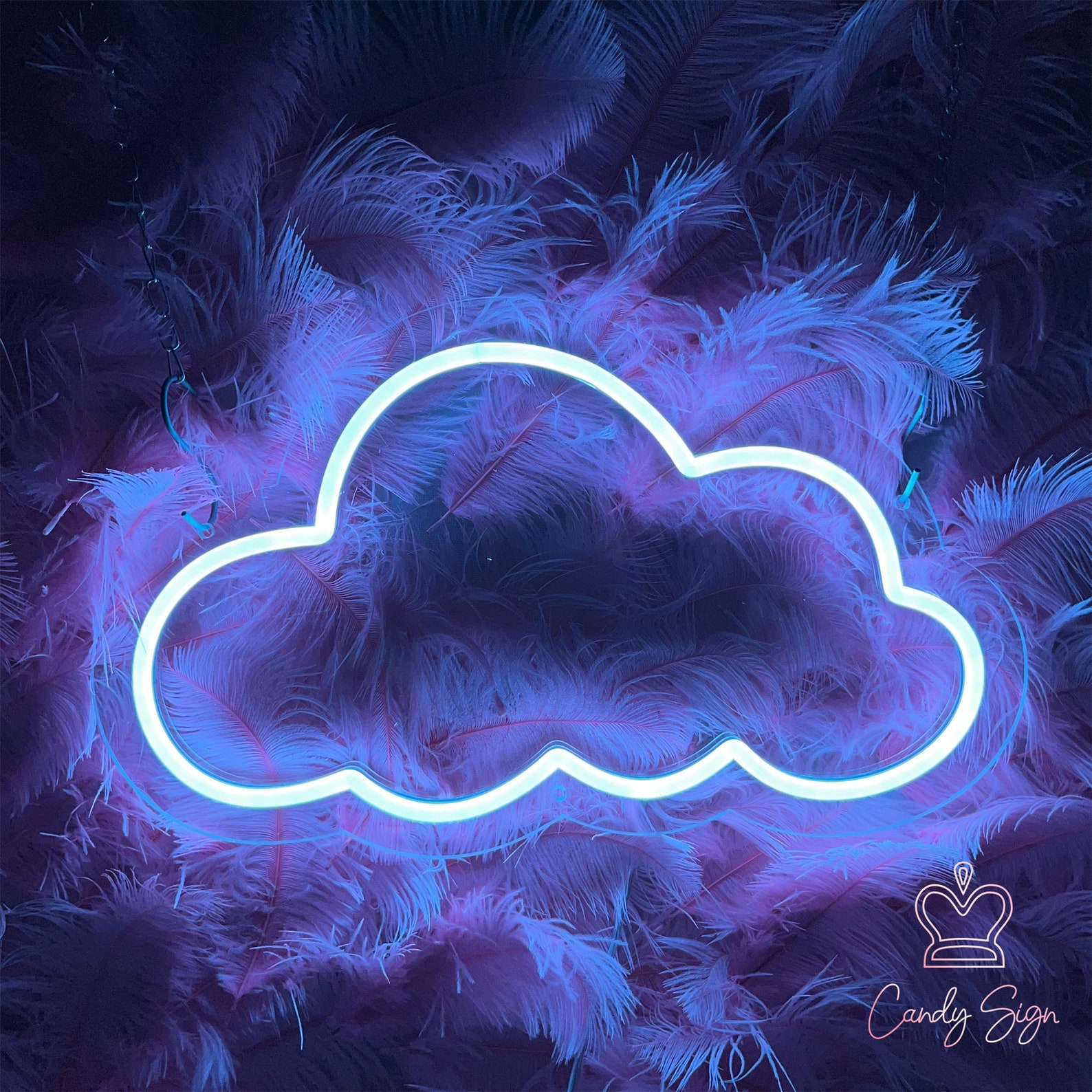 Cloud Neon Sign, Custom LED Light for Baby Room - Etsy
