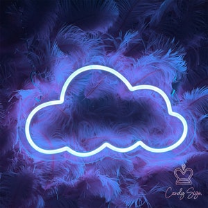 Clouds Neon Sign Custom Cute Neon Sign Led Light for Baby Room Name ...
