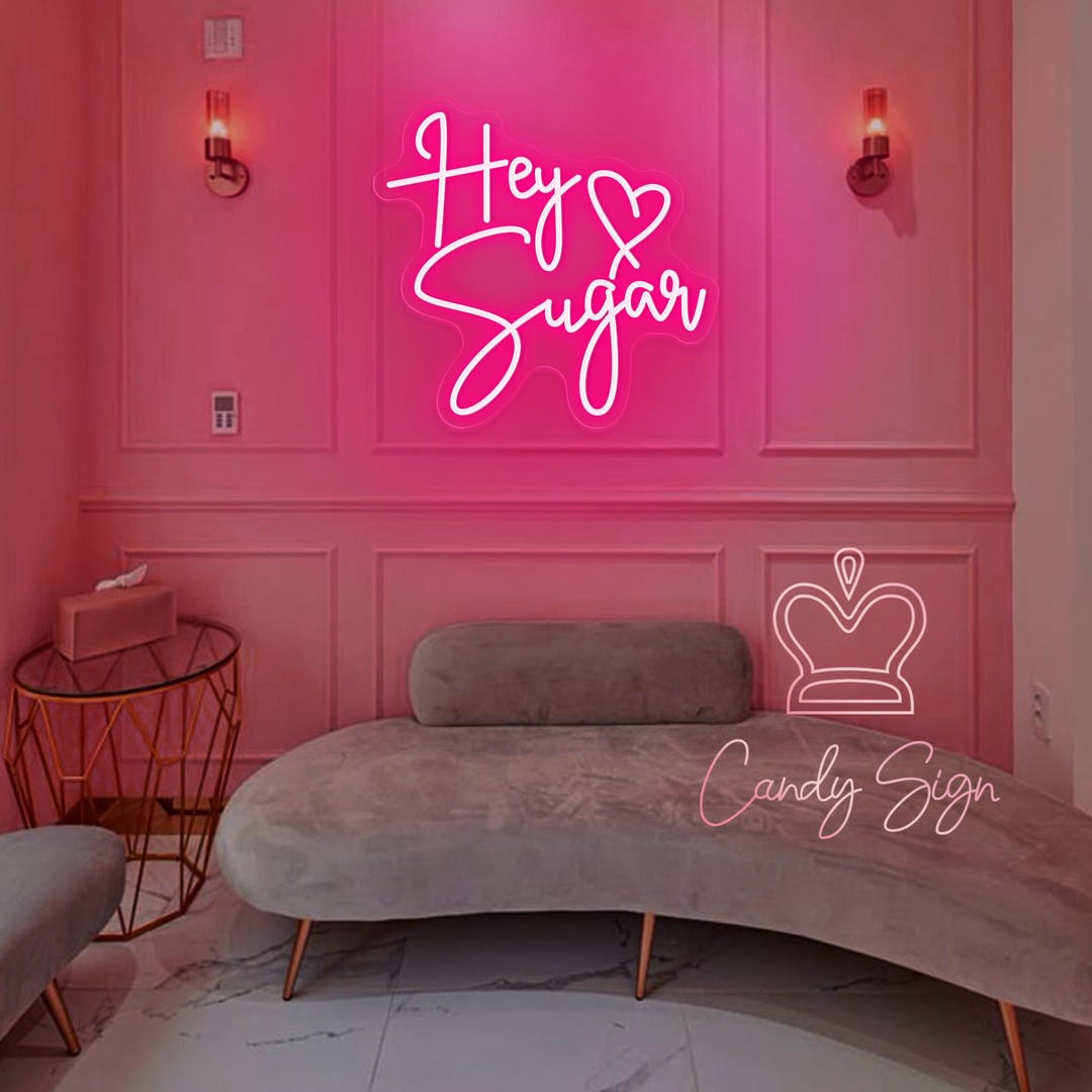 Hey Sugar Neon Sign,custom Beauty LED Neon Sign,beauty Salon Neon Decor ...