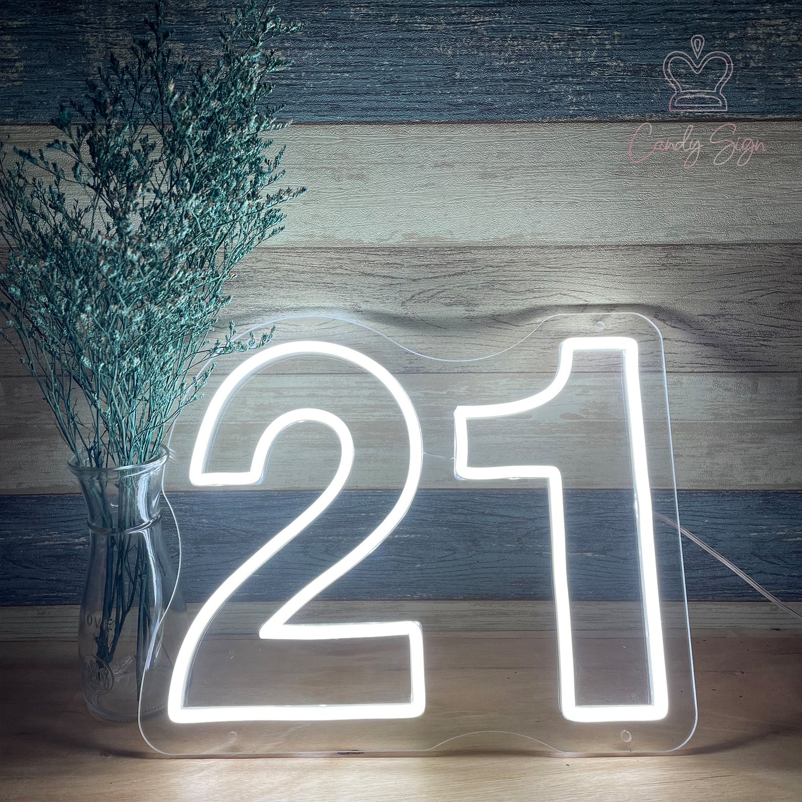 21st Twenty One Birthday Neon Sign Custom LED Light Sign - Etsy
