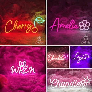 Custom Name Neon Sign, Home Dorm Room Wall Decor, Neon Led Signage ...