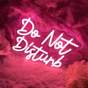 Do Not Disturb Neon Sign,custom LED Neon Sign,game Room Home Dorm ...