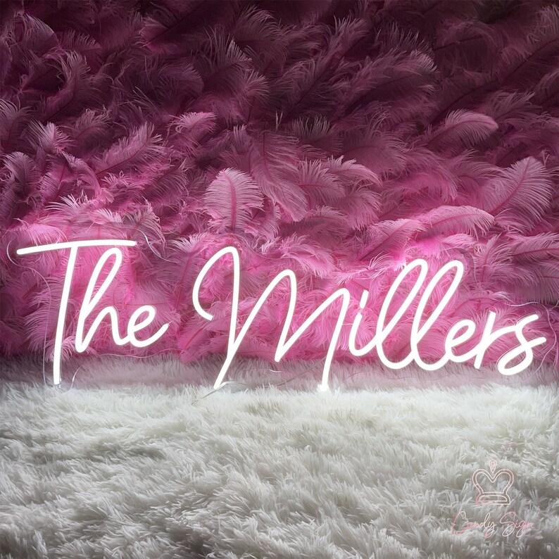 Custom Name Neon Signwedding Neon Name Signpink Wedding - Etsy
