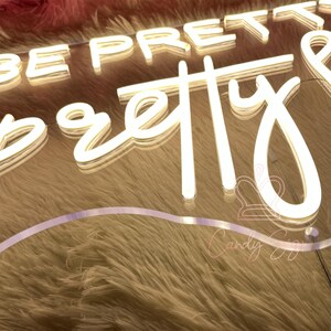 Don't Be Pretty Like Her Be Pretty Like You Neon Sign,custom Beauty LED ...