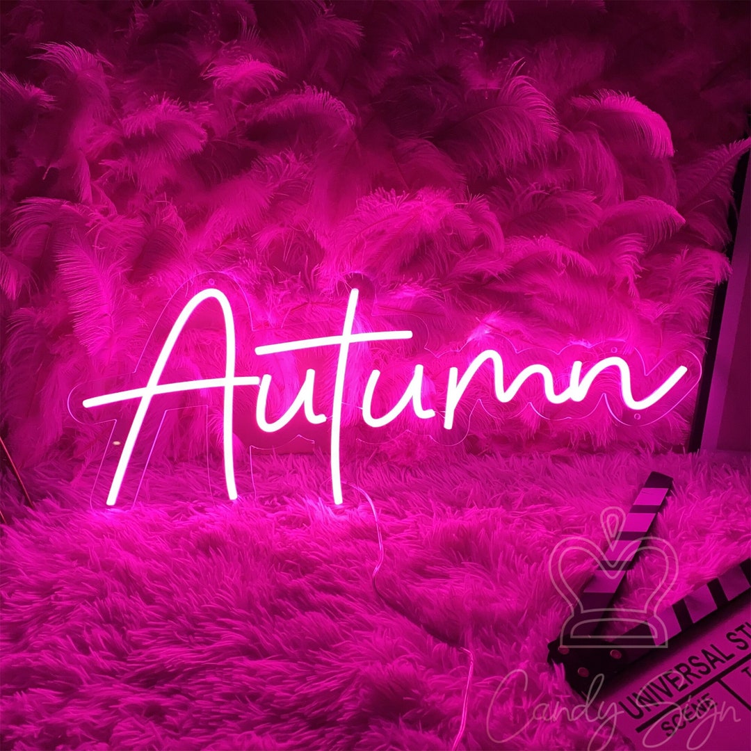 Autumn Neon Signseason Neon Light Bedroomneon Fall - Etsy Israel