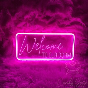 Welcome to Our Dorm Neon Sign Custom Dorm Room Sign USB Neon Light for ...