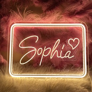 Name Neon Sign Custom,led Name Sign,kids Room Light Sign,baby Shower ...