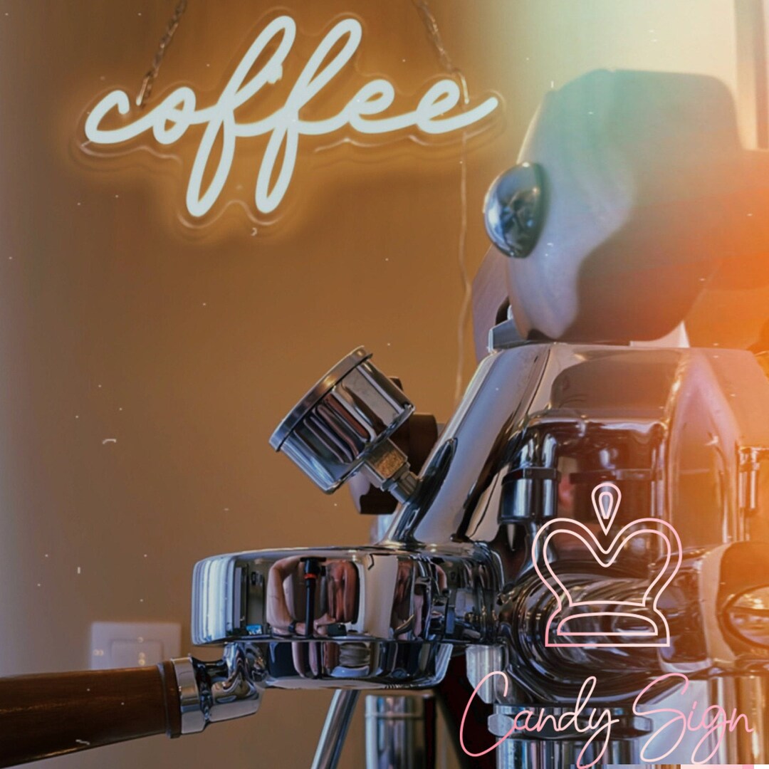 Letreros de neón de café, letrero de café personalizado, letreros de ...