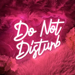 Do Not Disturb Neon Sign,custom LED Neon Sign,game Room Home Dorm ...